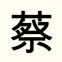 Cai 蔡 / 蔡 Last Name Origins, Meaning, and Surname Distribution – My ...